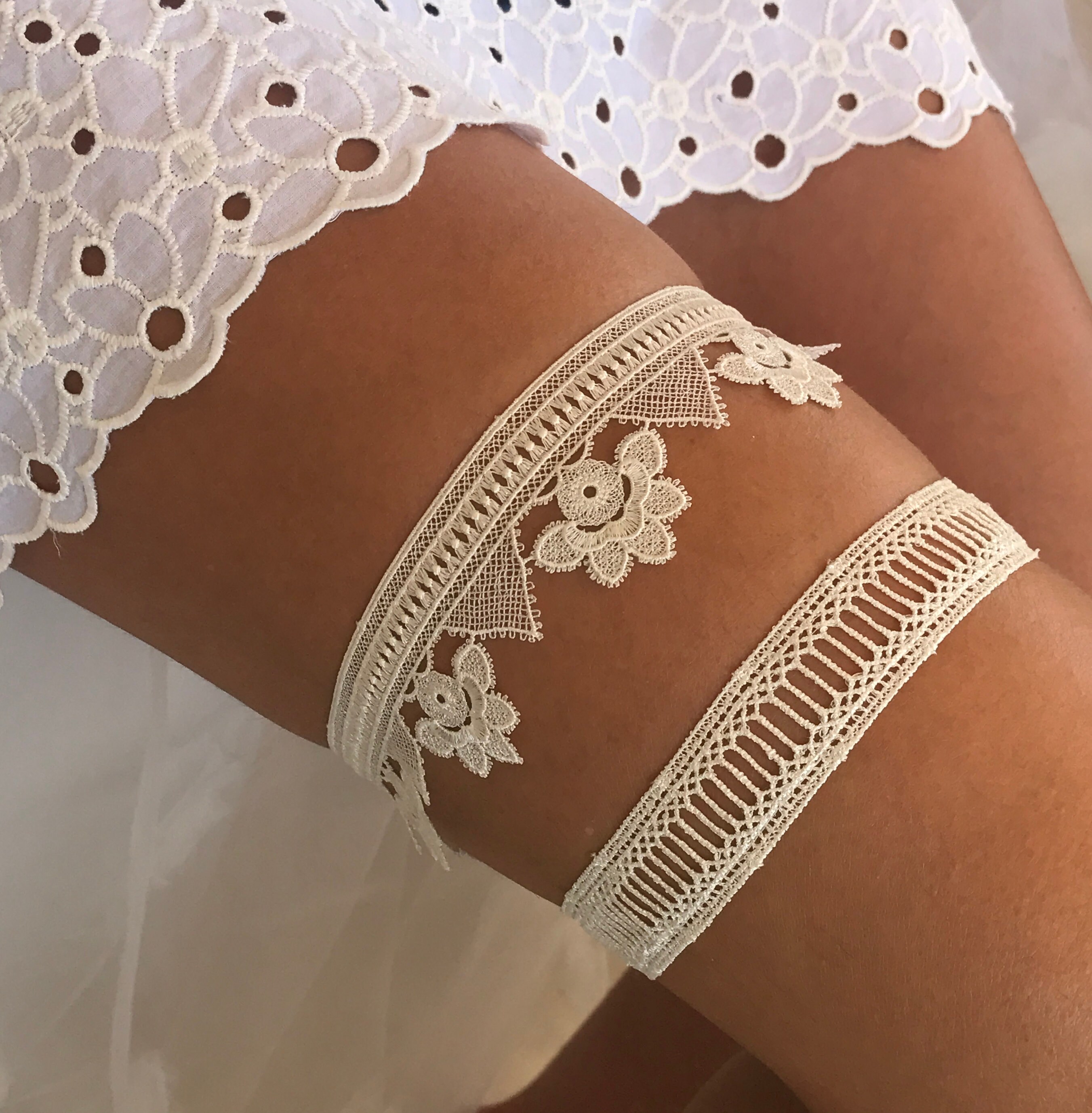 Boho Wedding Garter Set, Bohemian Bridal Garter, Toss Garter, Keepsake ...