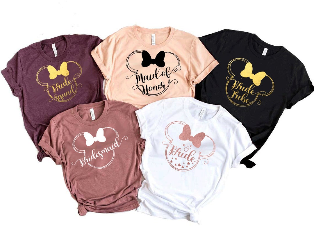 Disney Bride T-shirts, Disney Bride Squad Shirts, Bride T-shirt ...
