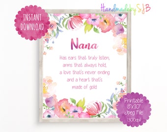 Nana Poem | Etsy