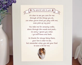 Funny dog poem | Etsy