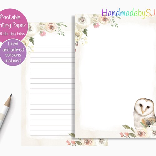 Cute Printable Baby Stationery Digital Note Paper Instant - Etsy