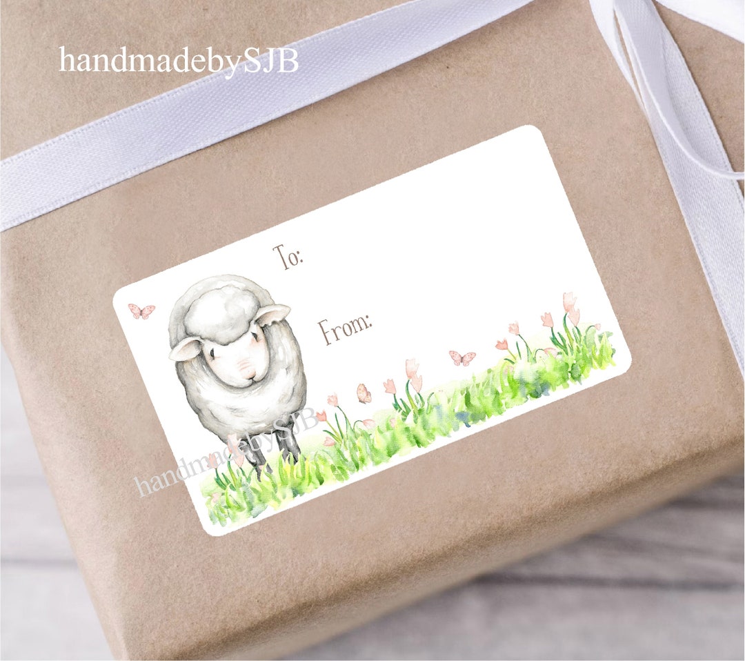Sheep Gift Labels, 21 Self Adhesive to From Stickers, 1 A4 Sheet, Matte ...