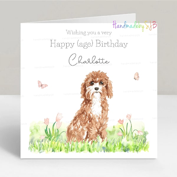 Cavapoo Birthday Card Daughter - Etsy
