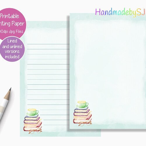 Printable Stationery Set Instant Download Stationery US - Etsy