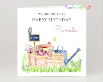 Personalised Garden Shed Birthday Card Gardening/gardener | Etsy UK