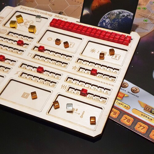 STRATA STRIKE Terraforming Mars Player Resource Board Kona - Etsy