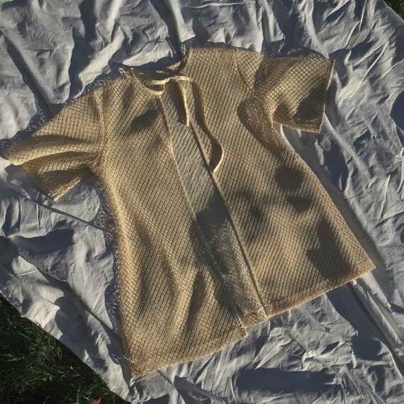 Vintage Netted Cover Up - Gem