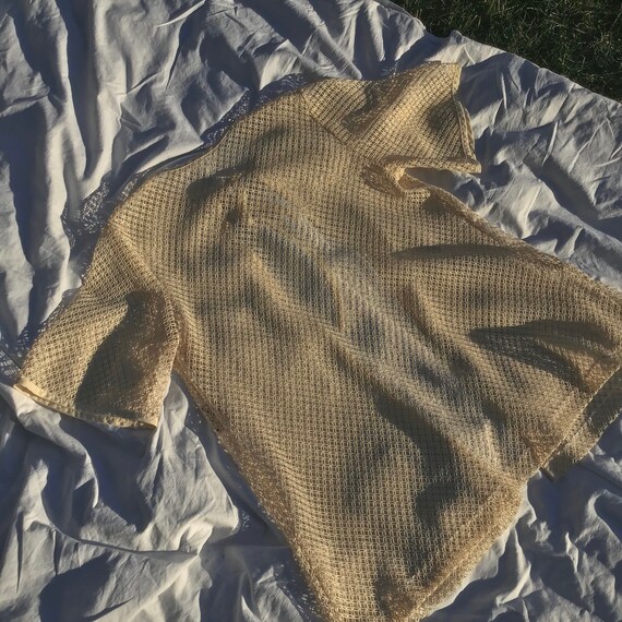 Vintage Netted Cover Up - Gem