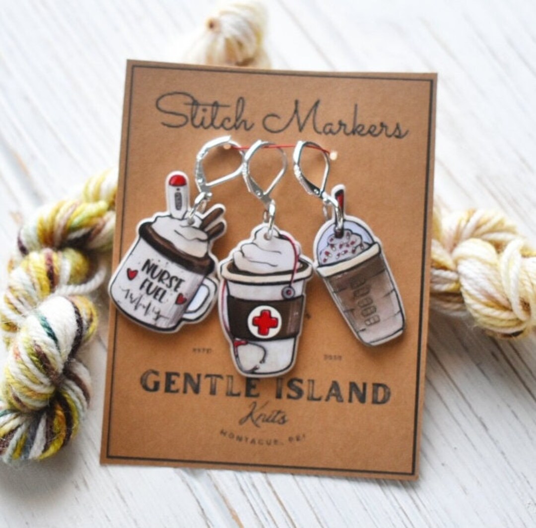 Stitch Markers Nurse Fuel Set of Three - Etsy