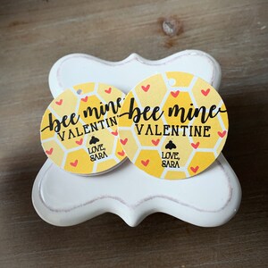Bee Mine Valentine • Bee Valentine Tags • Valentine Party Favor Tags ...