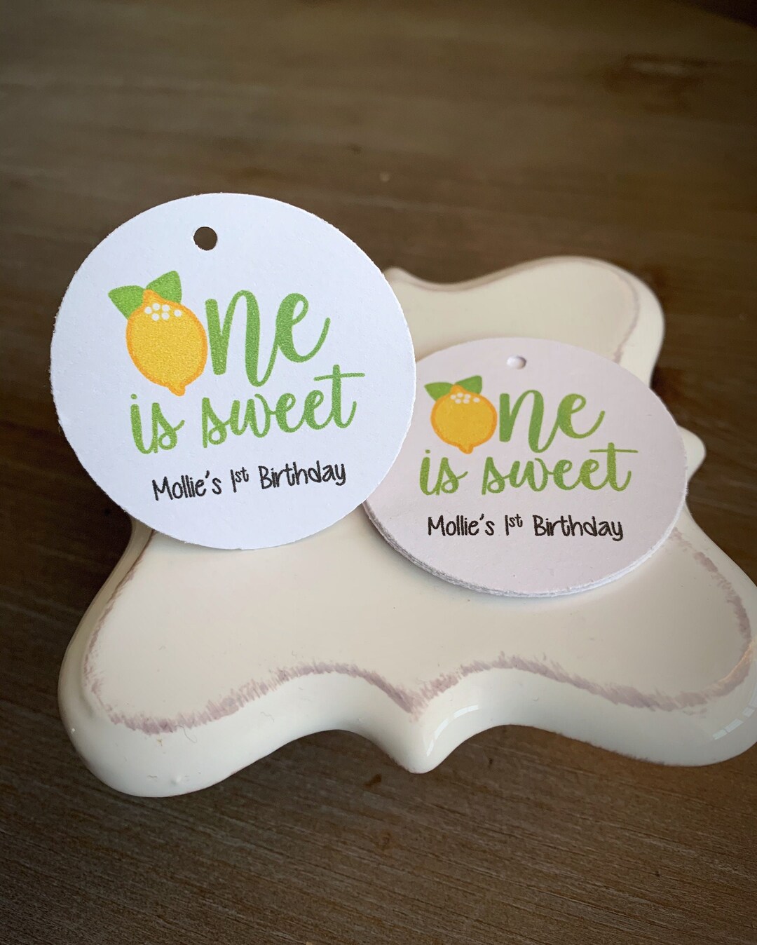 One is Sweet • Lemon First Birthday • Lemon Party Favor Tag • Lemonade ...