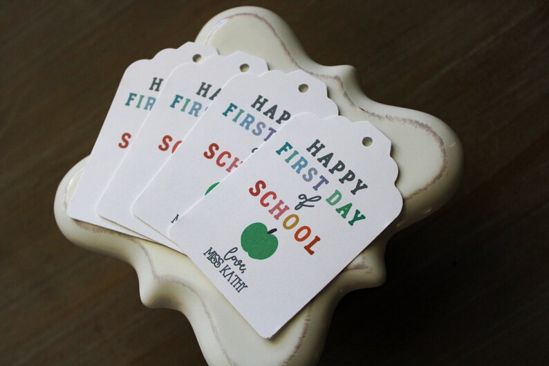 Back to School • 1st Day of School Party Favors • Teacher Appreciation ...