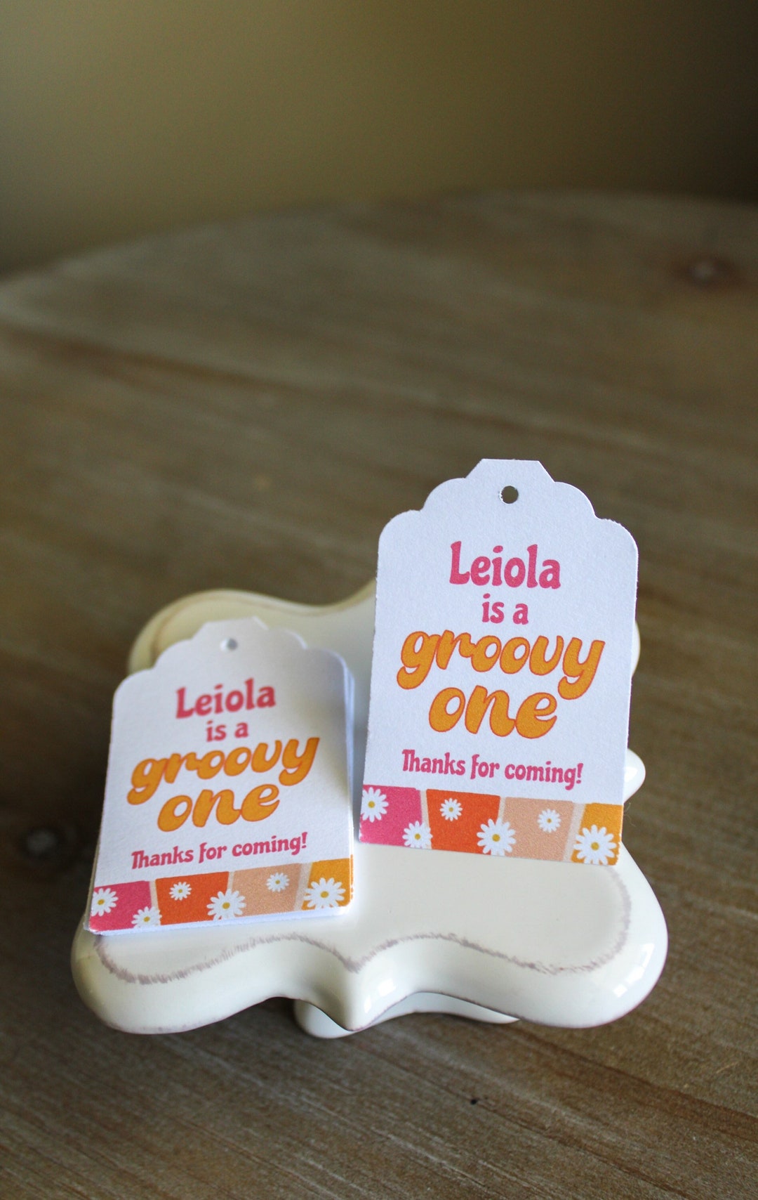 Groovy One • Groovy Retro Birthday Party Favor Tags - Etsy