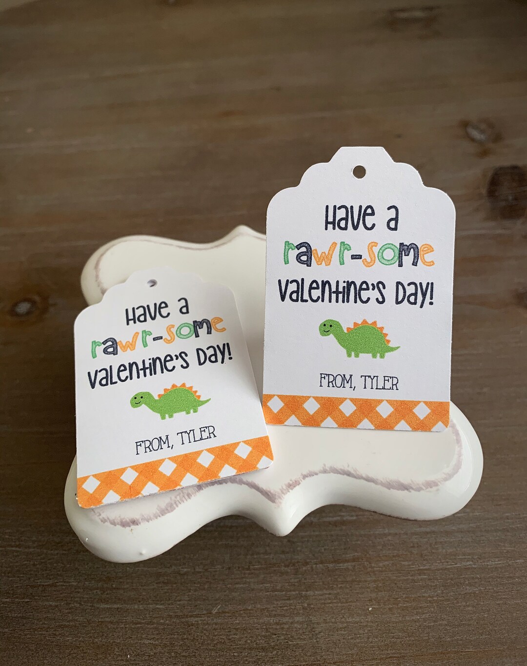 Dinosaur Valentine Tags • Vday Day Favor Tags • Have a Rawrsome ...