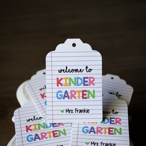 Welcome to Kindergarten • Welcome Back to School Party Favors • 1st Day ...