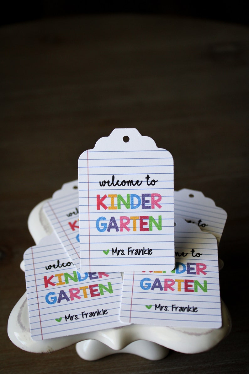 Welcome to Kindergarten • Welcome Back to School Party Favors • 1st Day ...