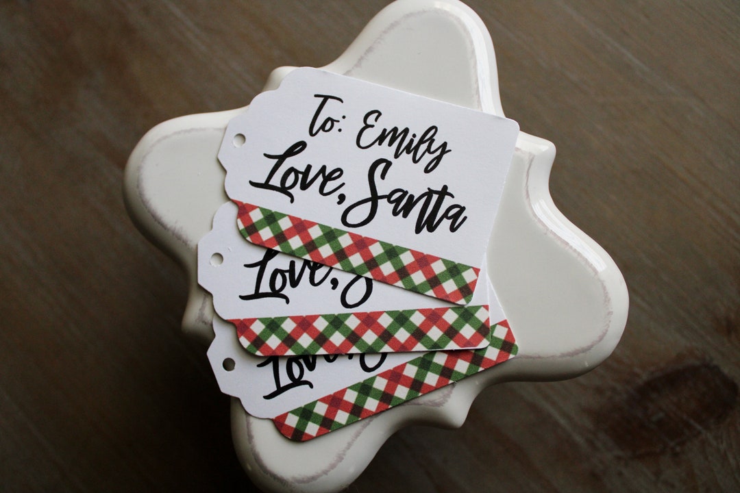 To From Christmas Gift Tags • From Santa Tags - Etsy