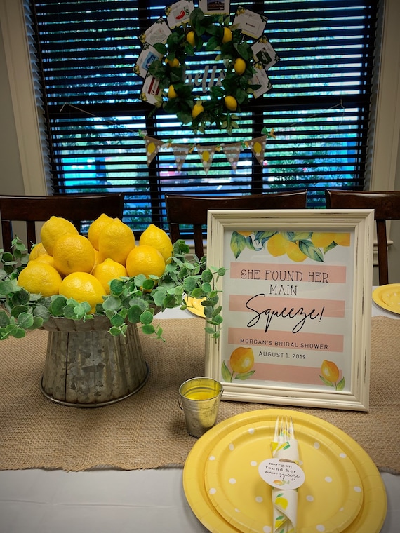 Lemon themed bridal shower store