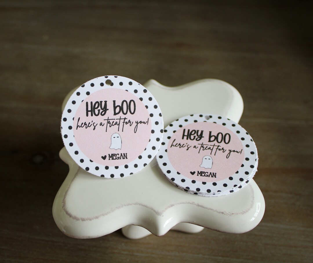 Halloween Favor Tags • Ghost Favor Tags • A Treat for You • Pink ...