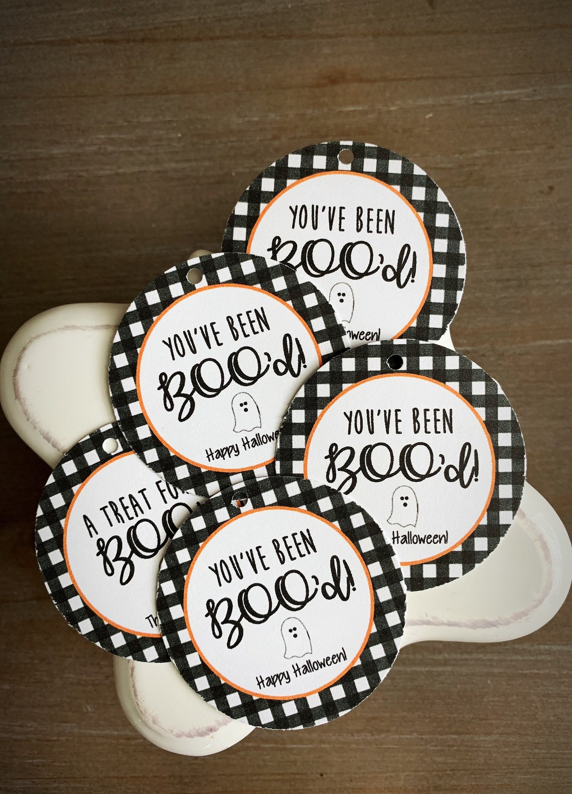 Youve Been Bood Halloween Tags Trick or Treat Tags | Etsy
