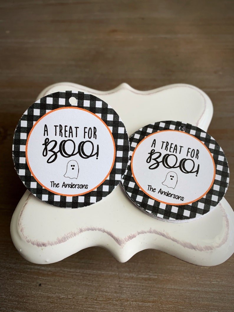 Halloween Favor Tags • Ghost Favor Tags • A Treat for Boo! - Etsy