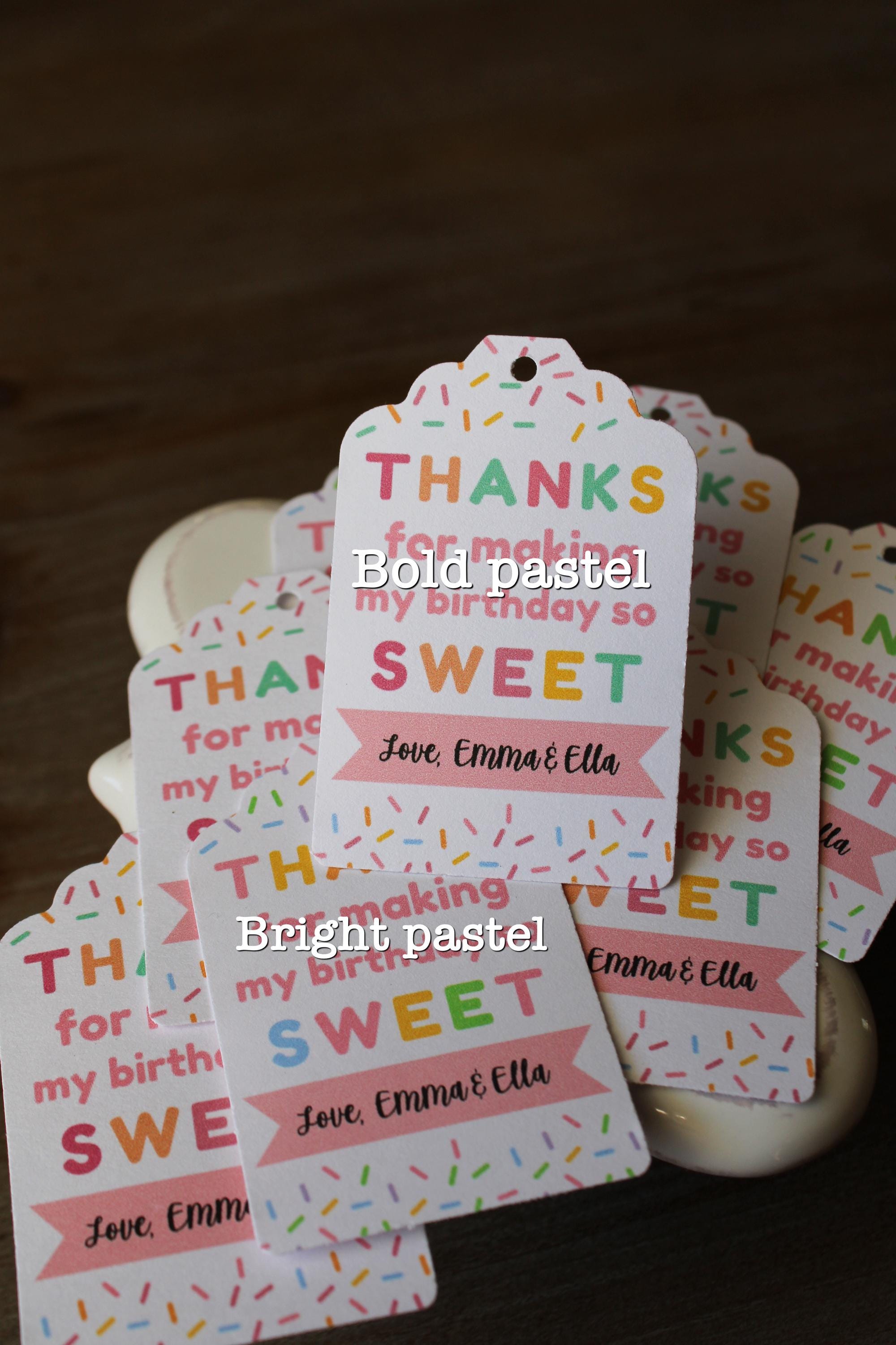 Thanks for Making My Birthday Sweet • Sprinkles Birthday Tag • Icecream ...