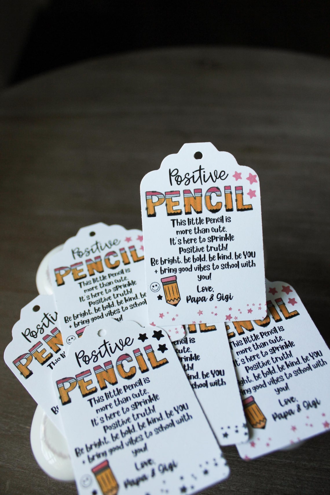 Positive Pencil Gift Tags | Back to School Encouragement Note | First ...