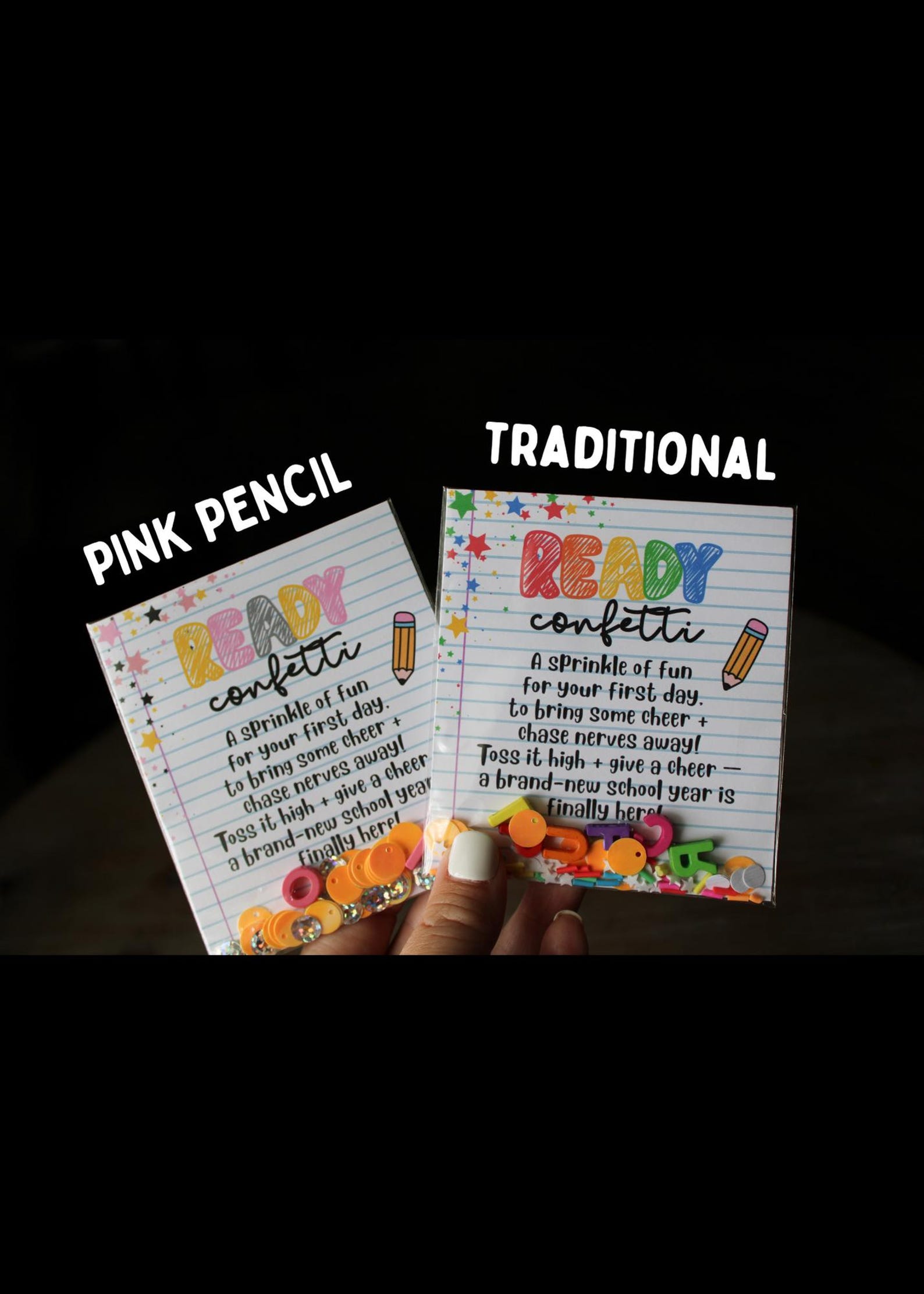 Ready Confetti Back to School Favor – First Day of School Poem Gift ...