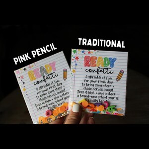 Ready Confetti Back to School Favor – First Day of School Poem Gift ...
