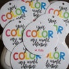 Valentine's Gift Tags, Editable You Color My World, Shuttle Pen ...