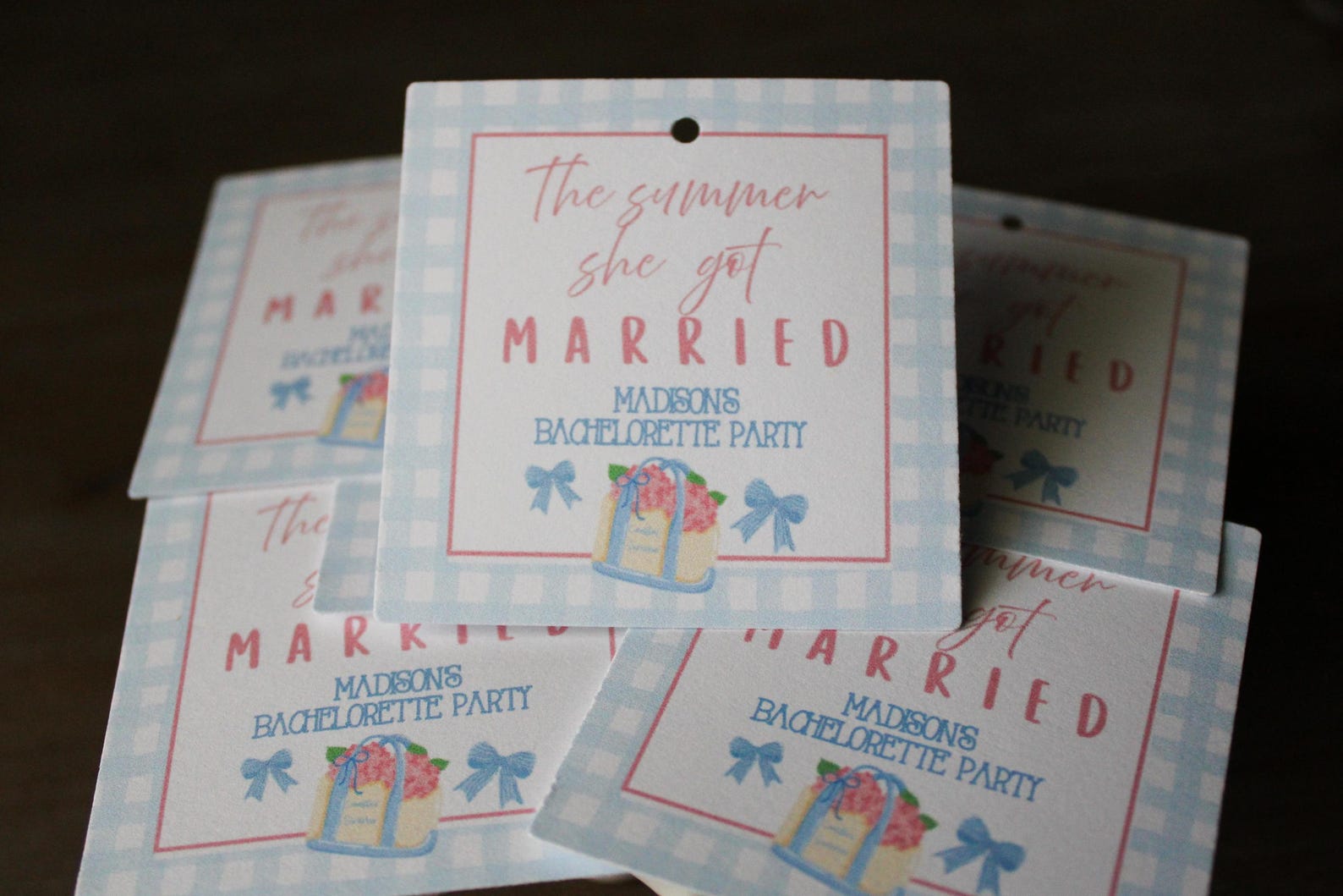 The Summer She Got Married Tags – Bachelorette Party Favor Tags ...