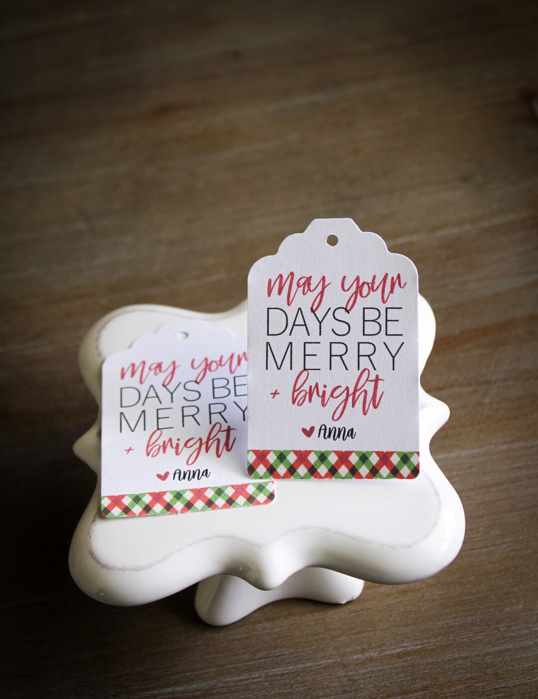 Merry and Bright Christmas Tags • Christmas Gift Tags • May Your Days ...