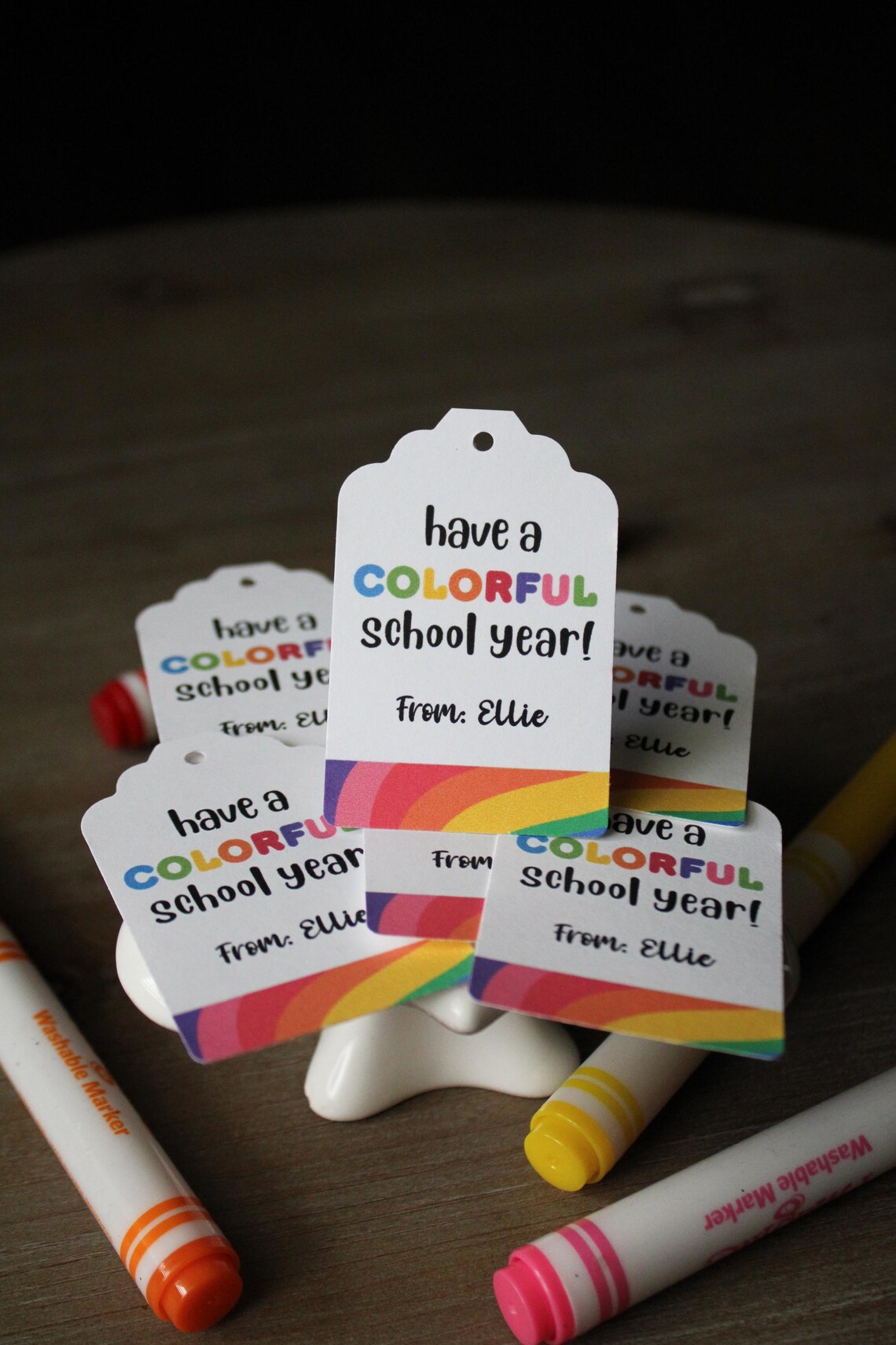 Have a COLORFUL School Year Gift Tag – Bck to School Gift Tags | Back ...