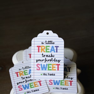 Back to School Party Favors • A Little Treat to Make Your First Day ...