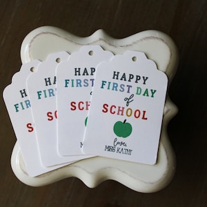 Back to School • 1st Day of School Party Favors • Teacher Appreciation ...