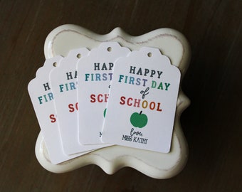 Back to School Treat Tags for Kids Classmate Tags First Day - Etsy