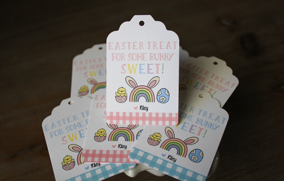 Easter Favor Tags • Happy Easter • Groovy Easter Gift Tags • Easter ...