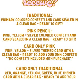 Ready Confetti Back to School Favor – First Day of School Poem Gift ...