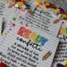 Ready Confetti Back to School Favor – First Day of School Poem Gift ...