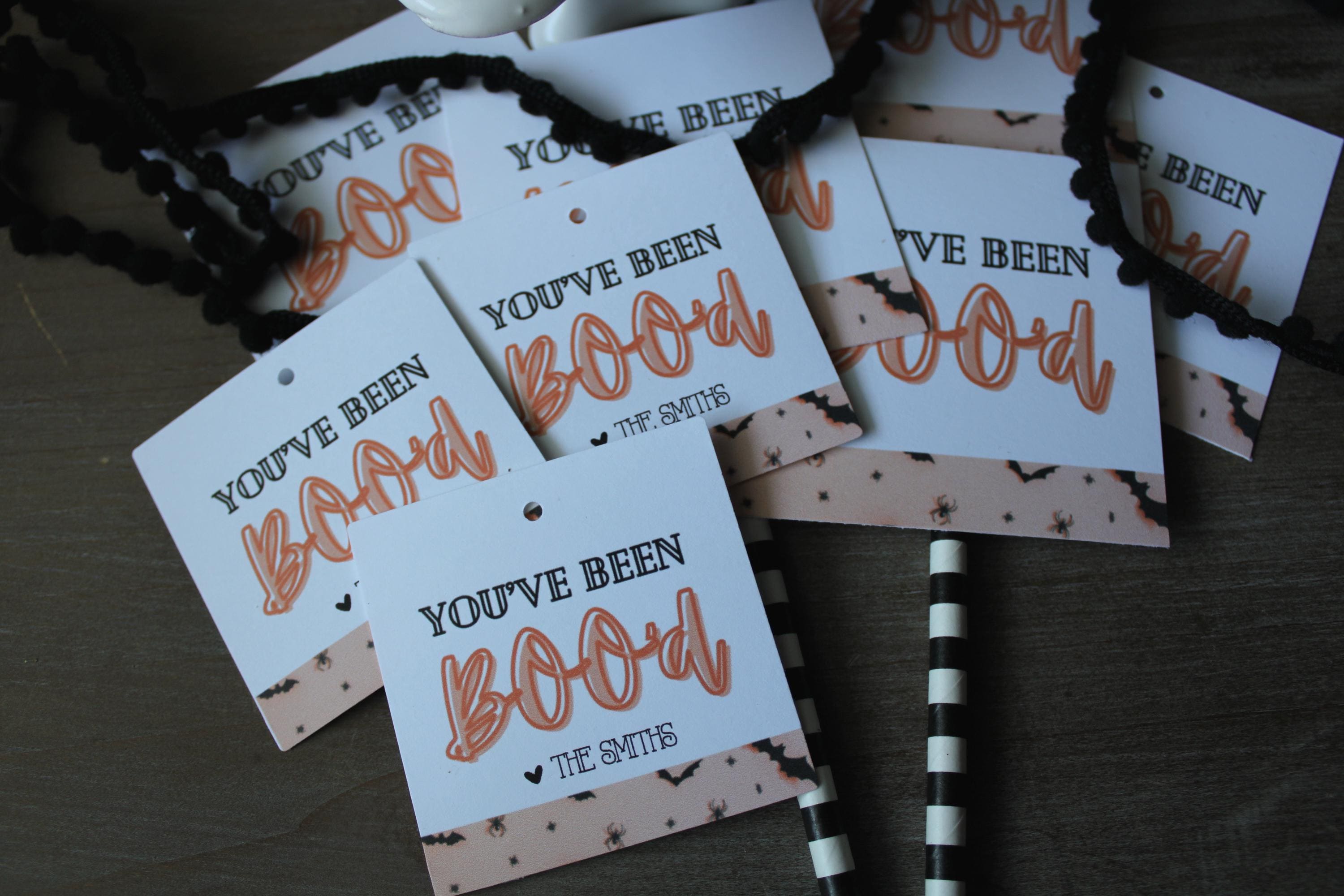 You've Been Boo'd • Halloween Goody Bag Tag • BOO Tags • Pink Halloween ...