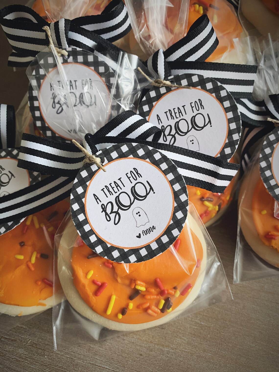 Halloween Favor Tags Ghost Favor Tags A Treat for Boo - Etsy