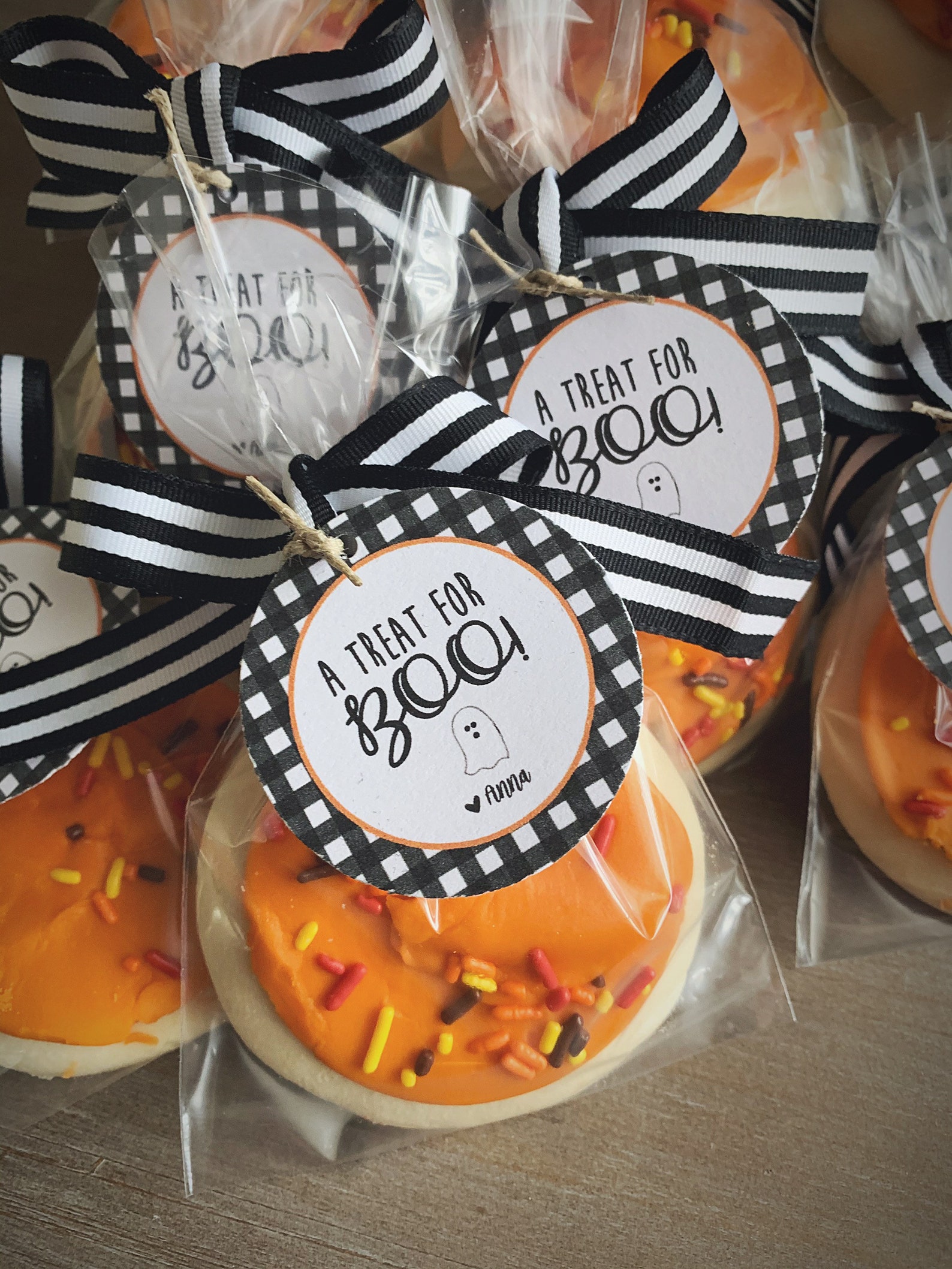 Halloween Favor Tags Ghost favor tags A Treat for Boo | Etsy