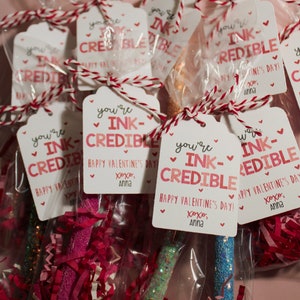 You’re Inkcredible Valentines Day Goody Bag Tags • Happy Valentine’s ...
