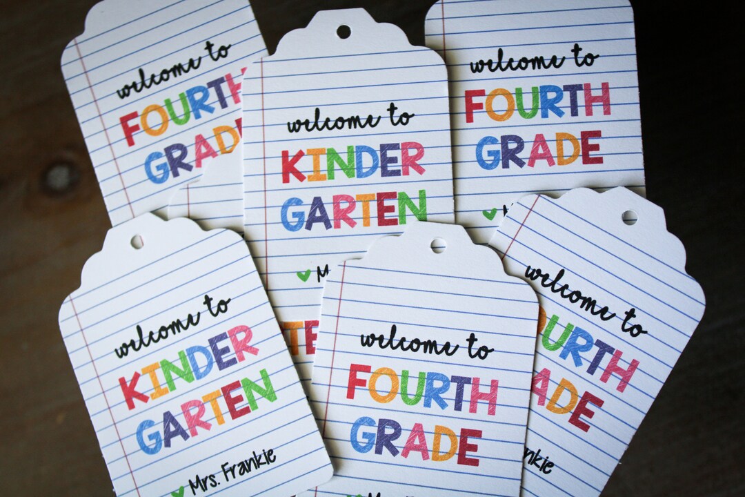Welcome to Kindergarten • Welcome Back to School Party Favors • 1st Day ...
