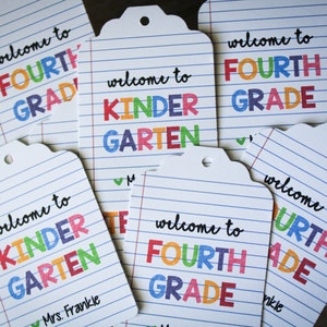 Welcome to Kindergarten • Welcome Back to School Party Favors • 1st Day ...