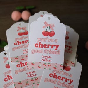 Cherry Good Friend Valentine • Cherry Valentine Tag • Berry Sweet ...