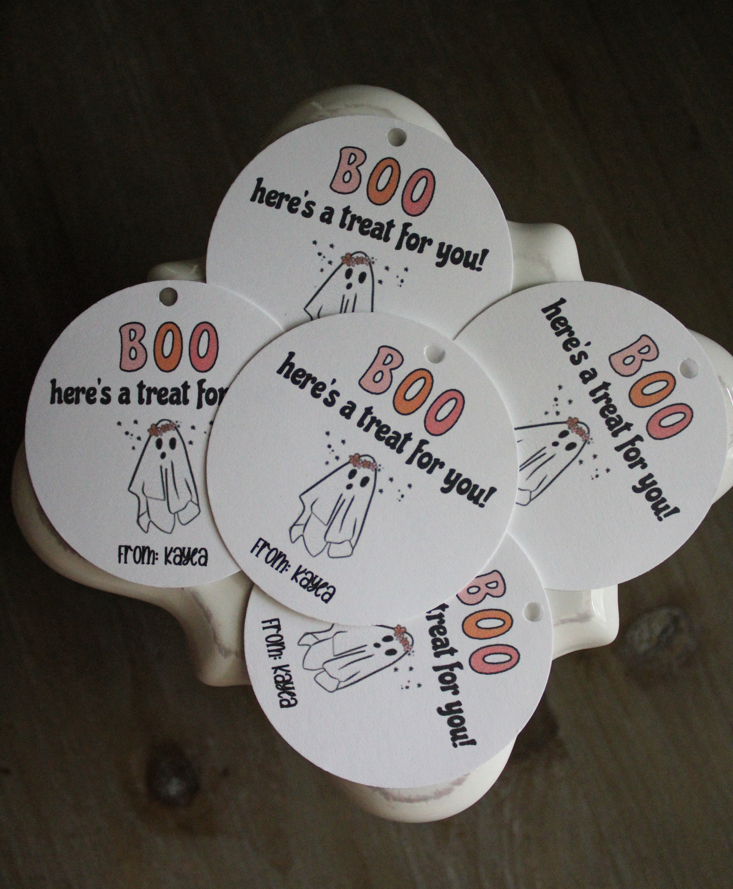 Halloween Party Favor Favor Tags • Halloween Goody Bag Tag • Pink ...