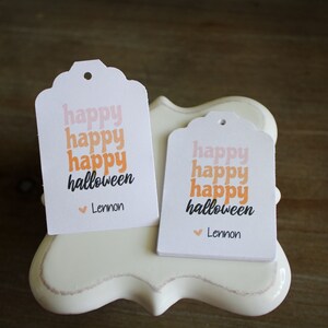 Halloween Party Favor Favor Tags • Halloween Goody Bag Tag • Pink ...