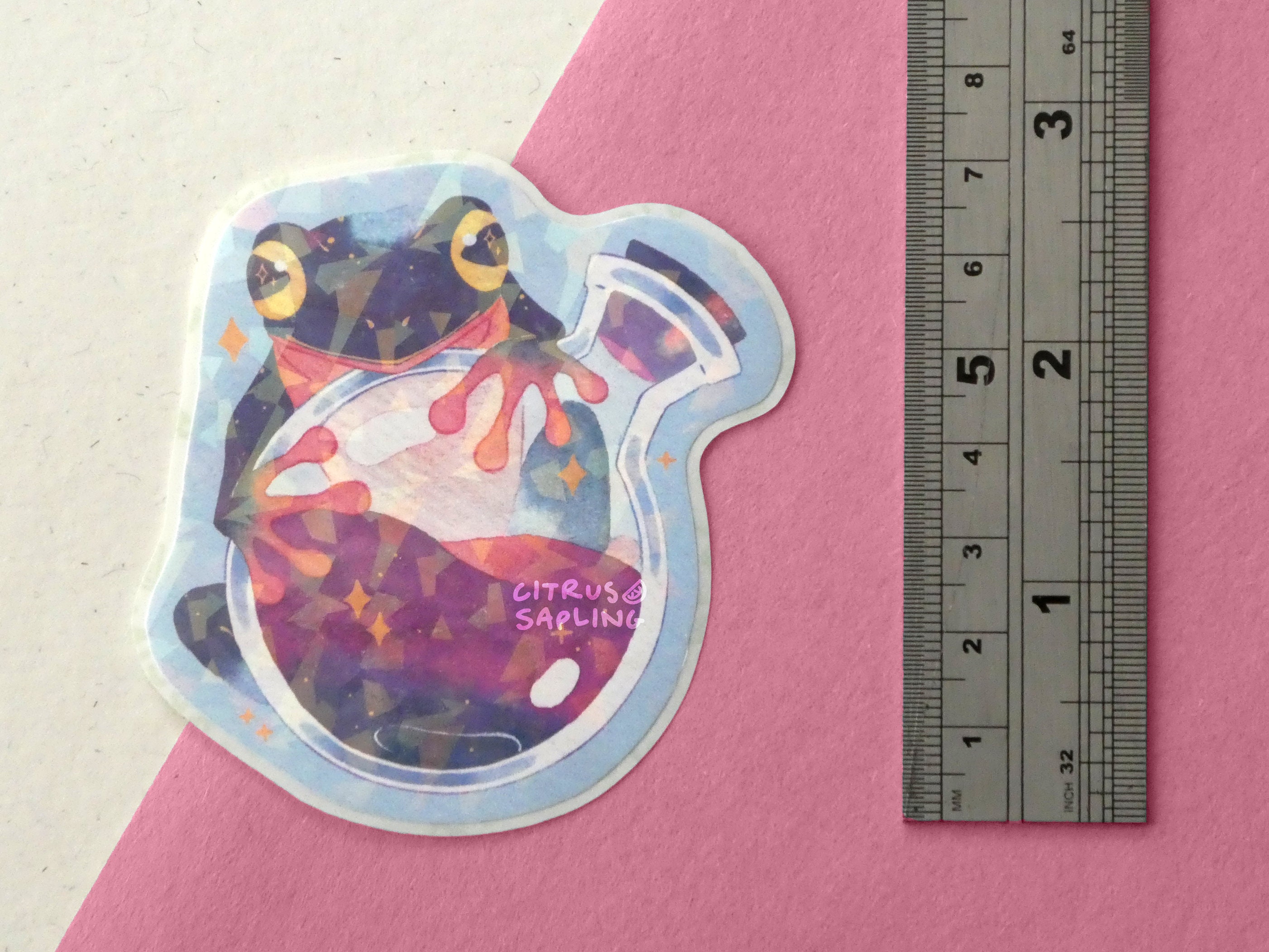 Potion Frog Holo Sticker 3 Glossy Waterproof Vinyl - Etsy