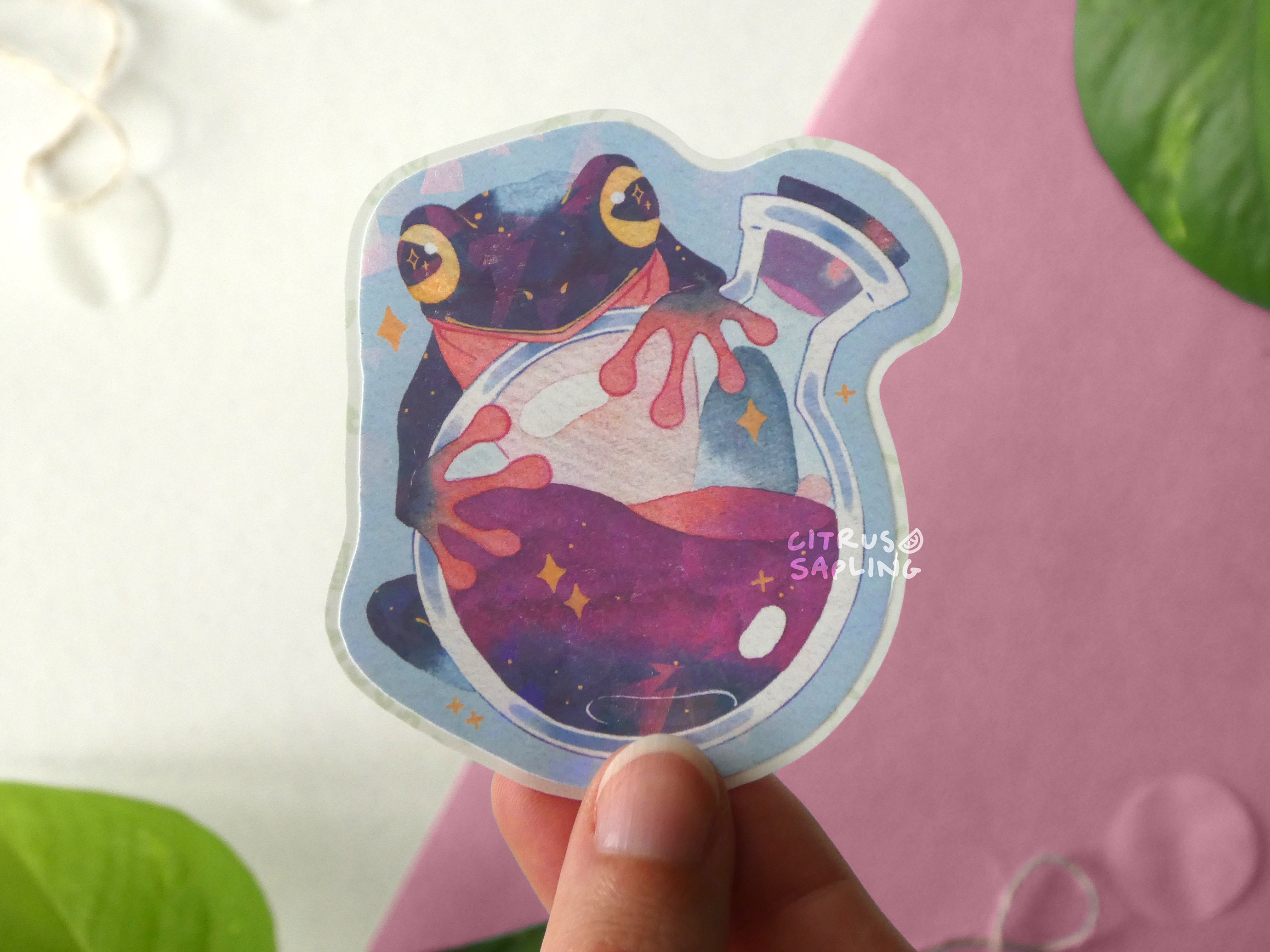 Potion Frog Holo Sticker 3 Glossy Waterproof Vinyl - Etsy